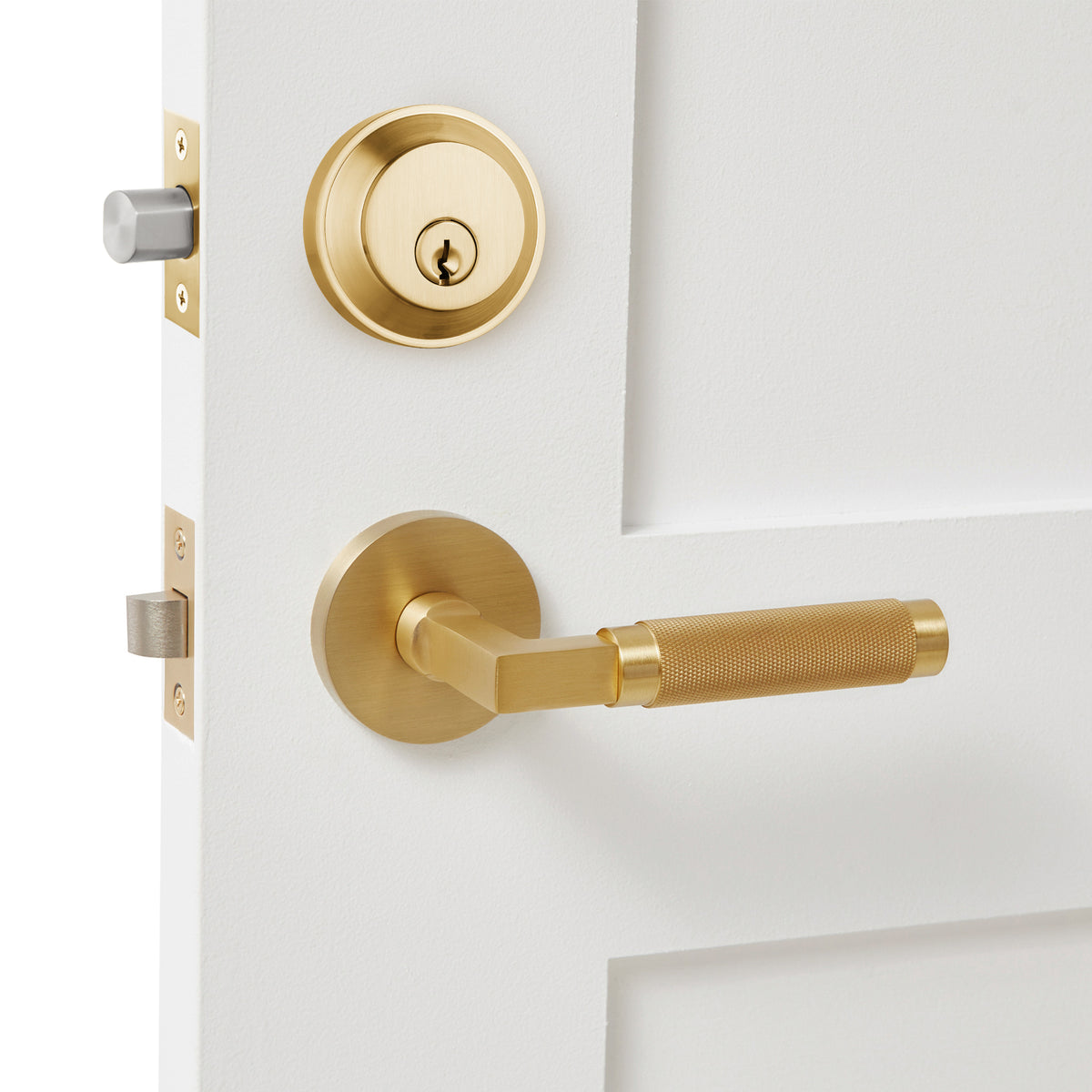 Round Deadbolt - Satin Brass Gold – Explore Hardware