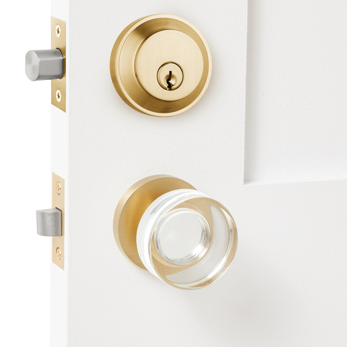 Round Deadbolt - Satin Brass Gold – Explore Hardware